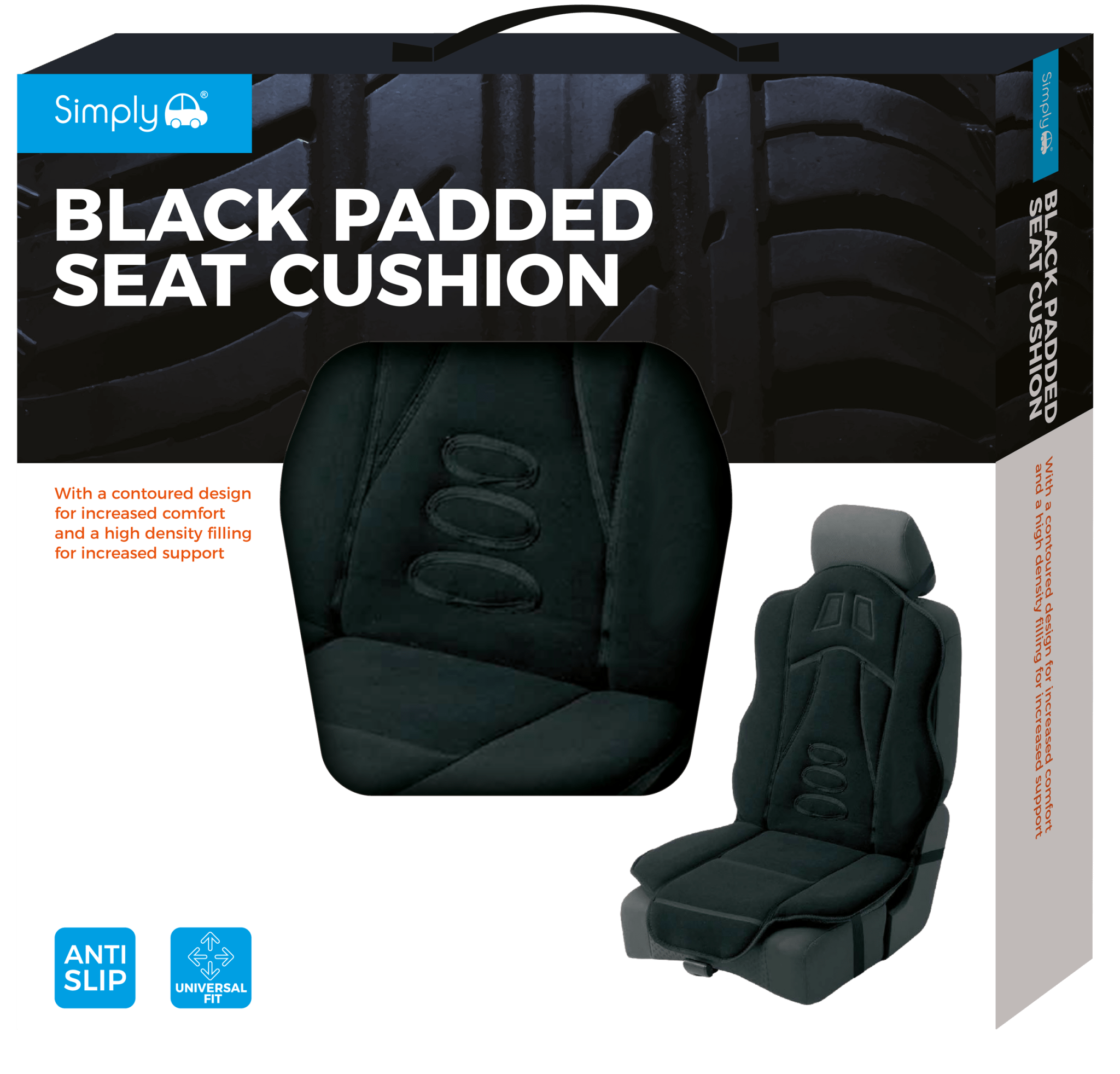 Black Padded Seat Cushion (PSC01)